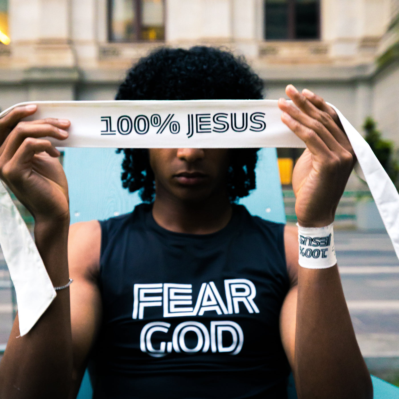 100% JESUS HEAD-BAND