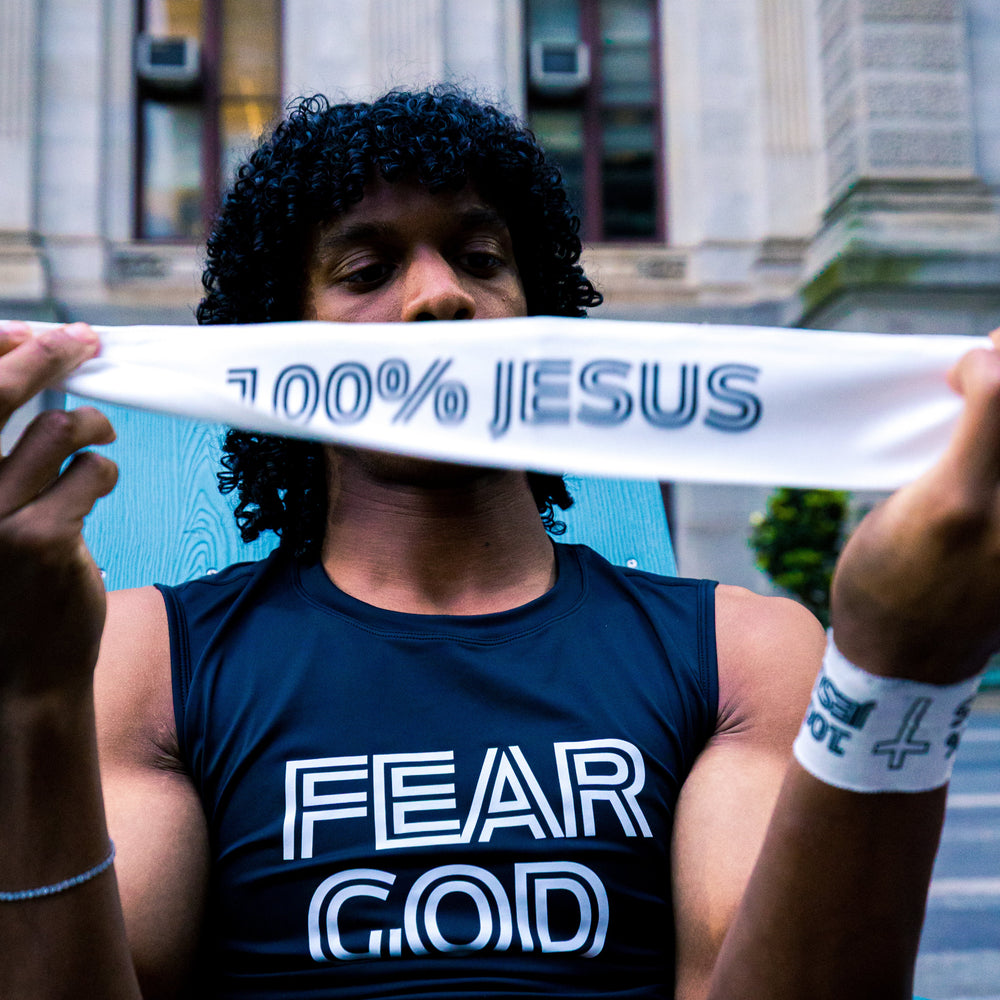 100% JESUS HEAD-BAND